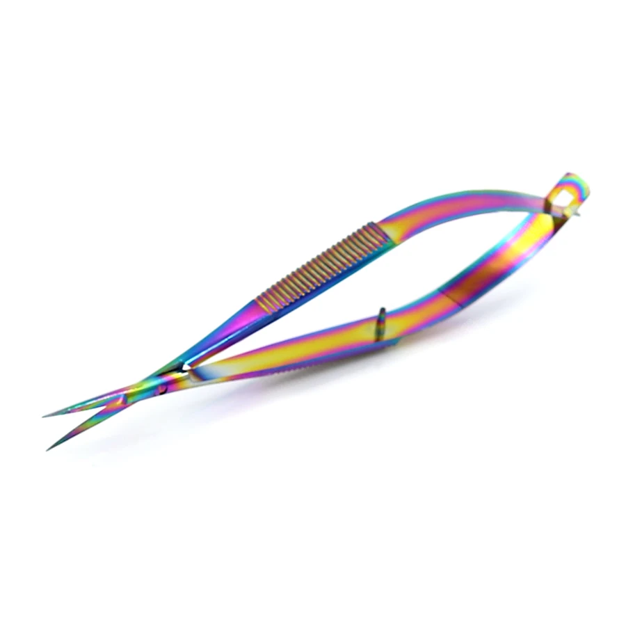 Stainless Steel Micro Spring Cuticle Scissors Straight / Curved For ...