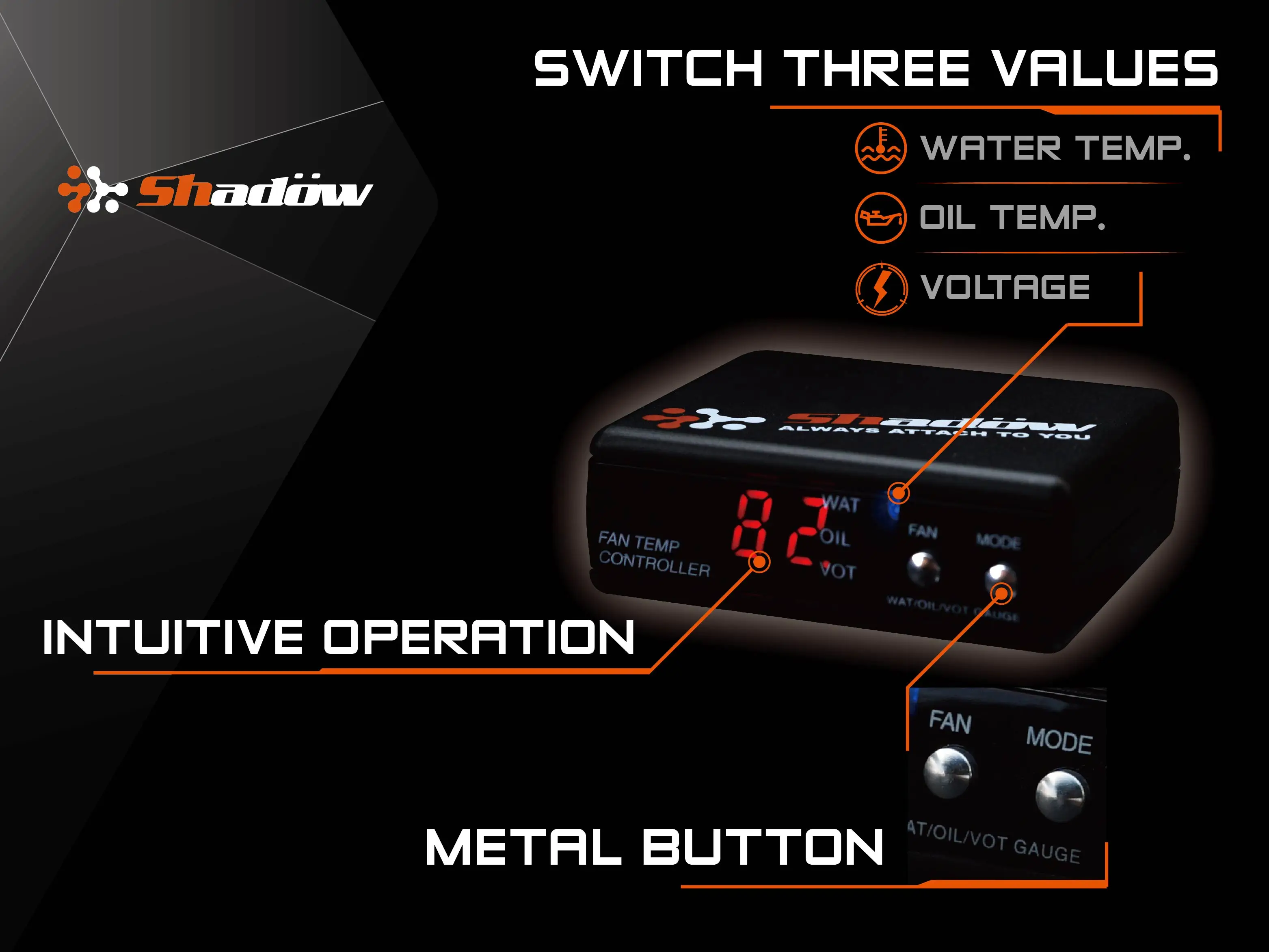 Universal 12V Car Radiator Cooling Fan Controller & Temperature ...