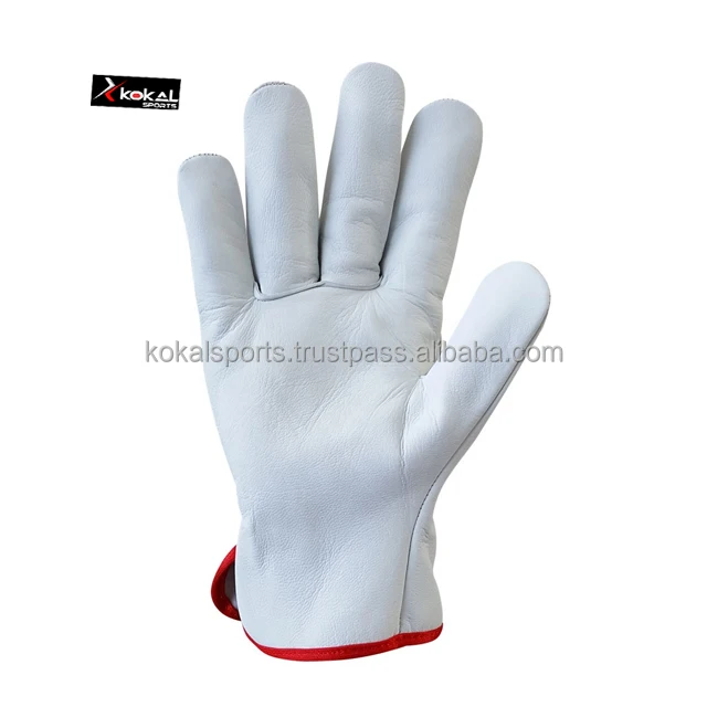 High Quality Cow/goatskin Grain Leather Driver Gloves