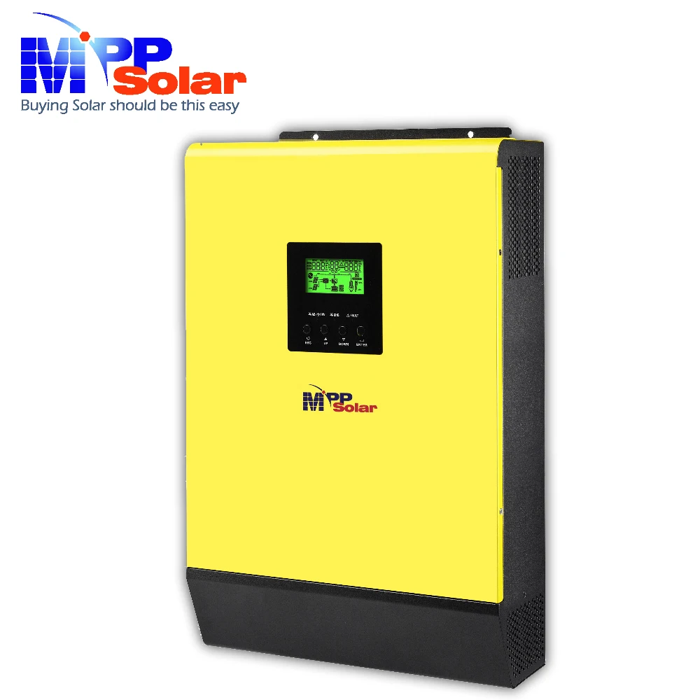 Hybrid V2 series 3000W 48V 230vac Grid tied Solar inverter + mppt solar ...