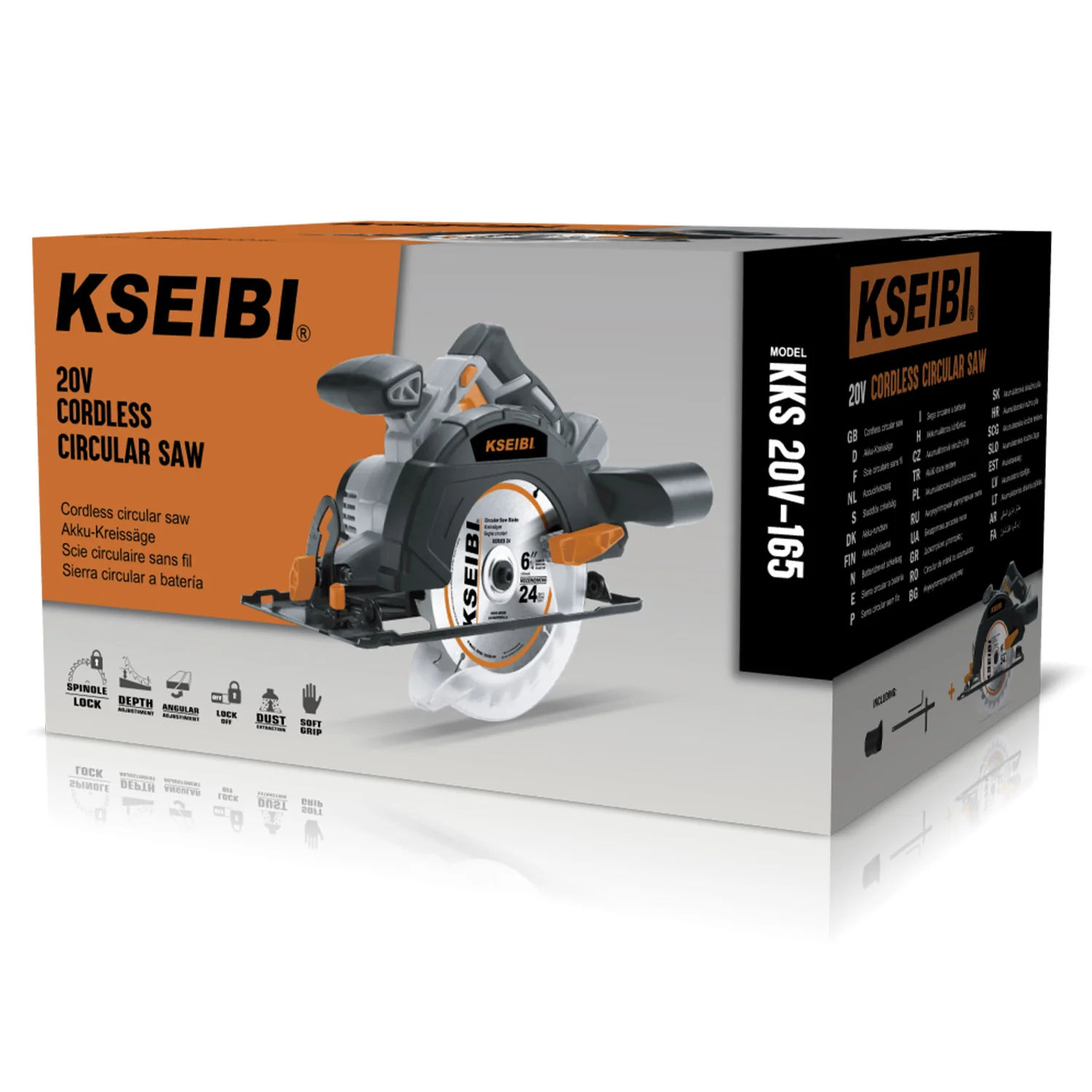 Kseibi Electric Power Cordless Circular Saw 185mm 1400w With High ...