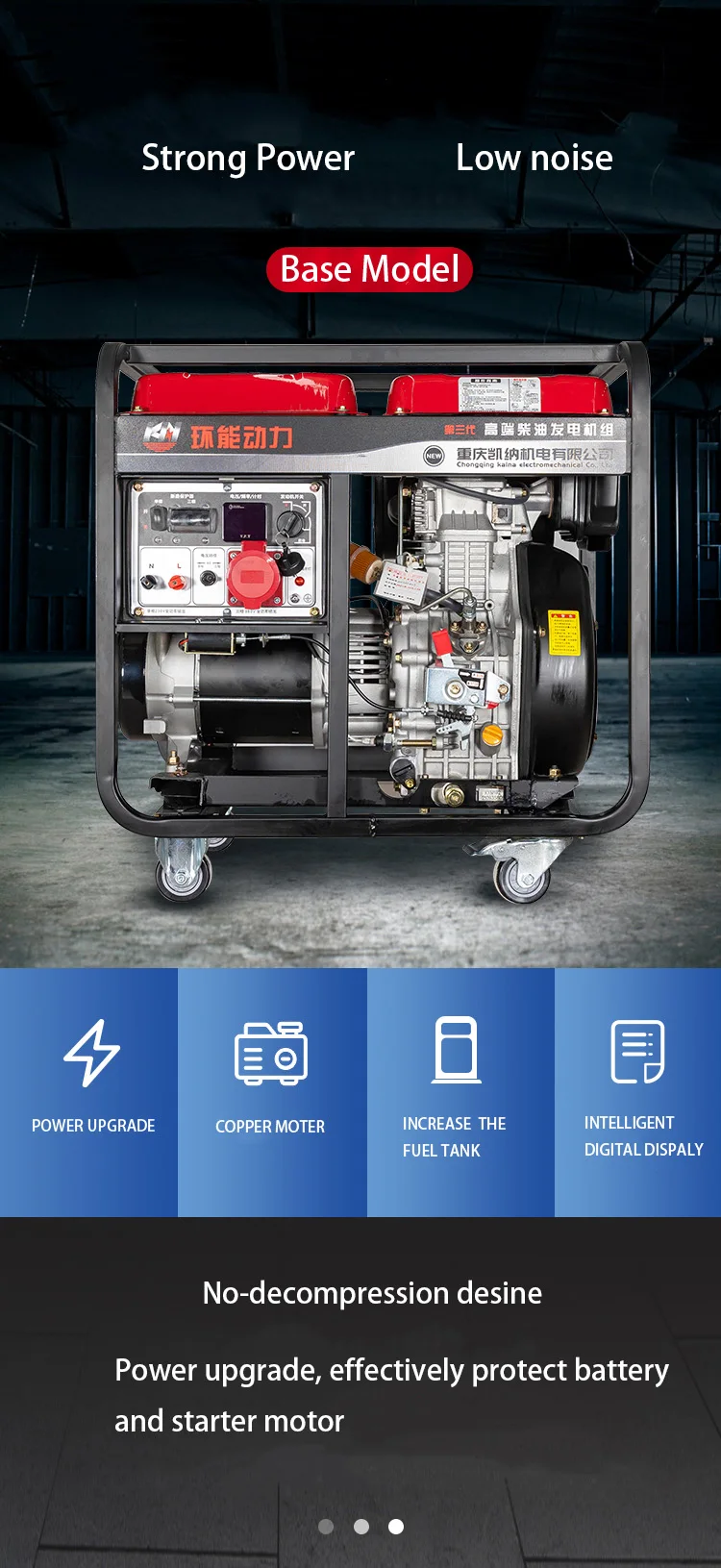 7.5kw 3phase Open Type Electric Genset Generator Set for Farm