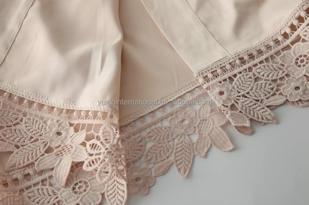 Soft Silk Satin Lace Bridal Robes Bride Silk Lace Bridesmaid Robes Plus ...