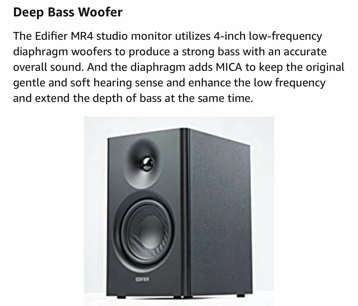 Edifier Mr4 Studio Monitor Speakers 4 Inch Active Hifi Sound Audio ...