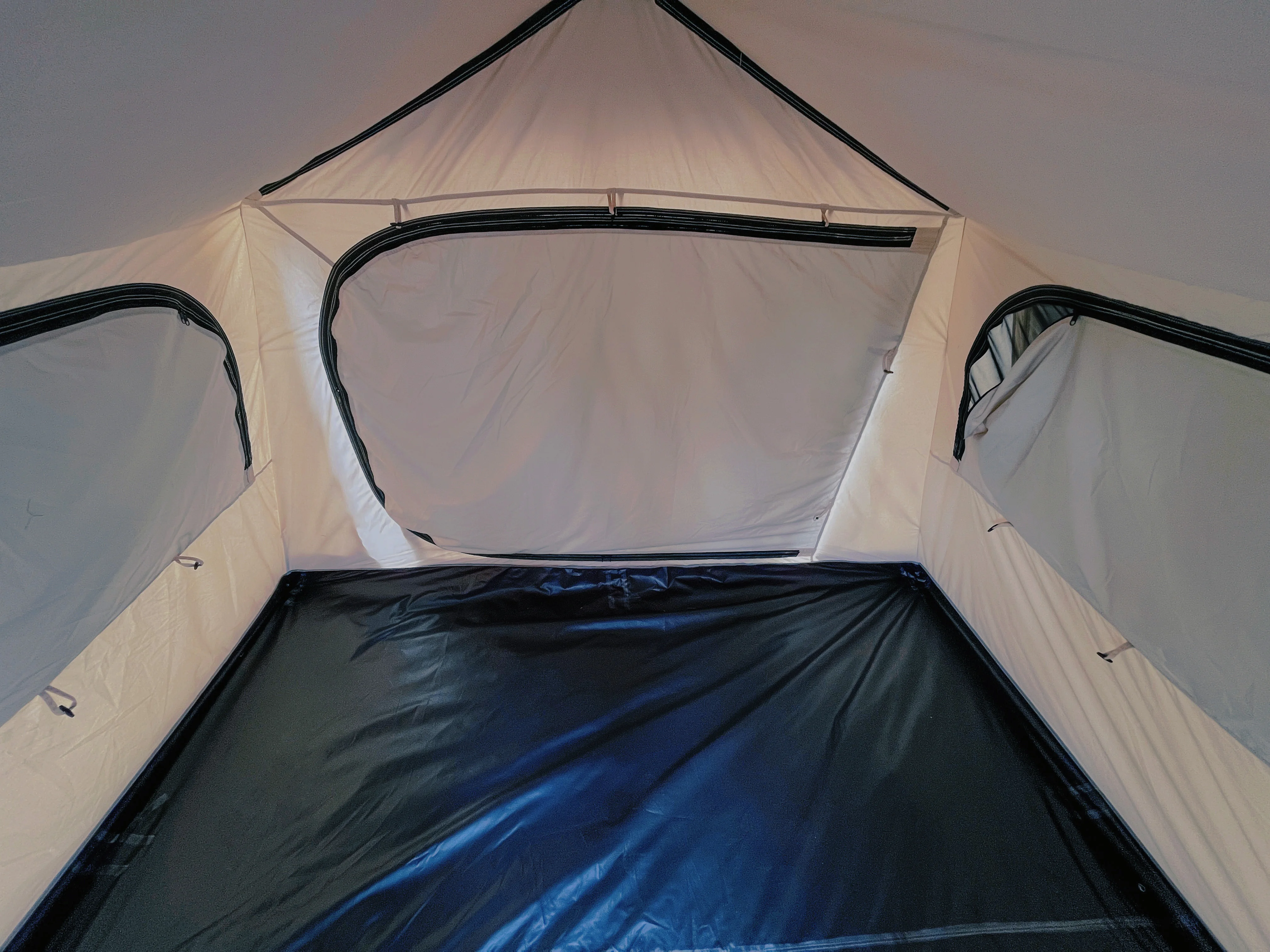 Custom Double Layer Family Cabin Tent Outdoor Canvas Tents Waterproof ...