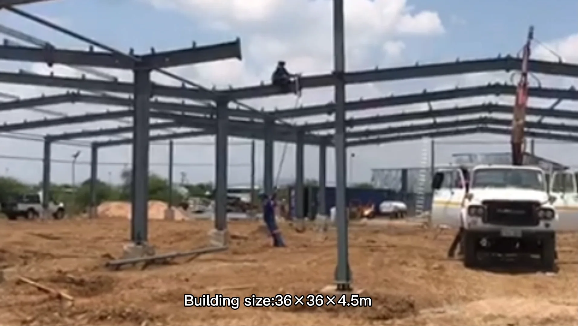 Hangar Metallique Kit / Acier Atelier Hangar / Charpente Acier - Buy Charpente Acier Hangar ...