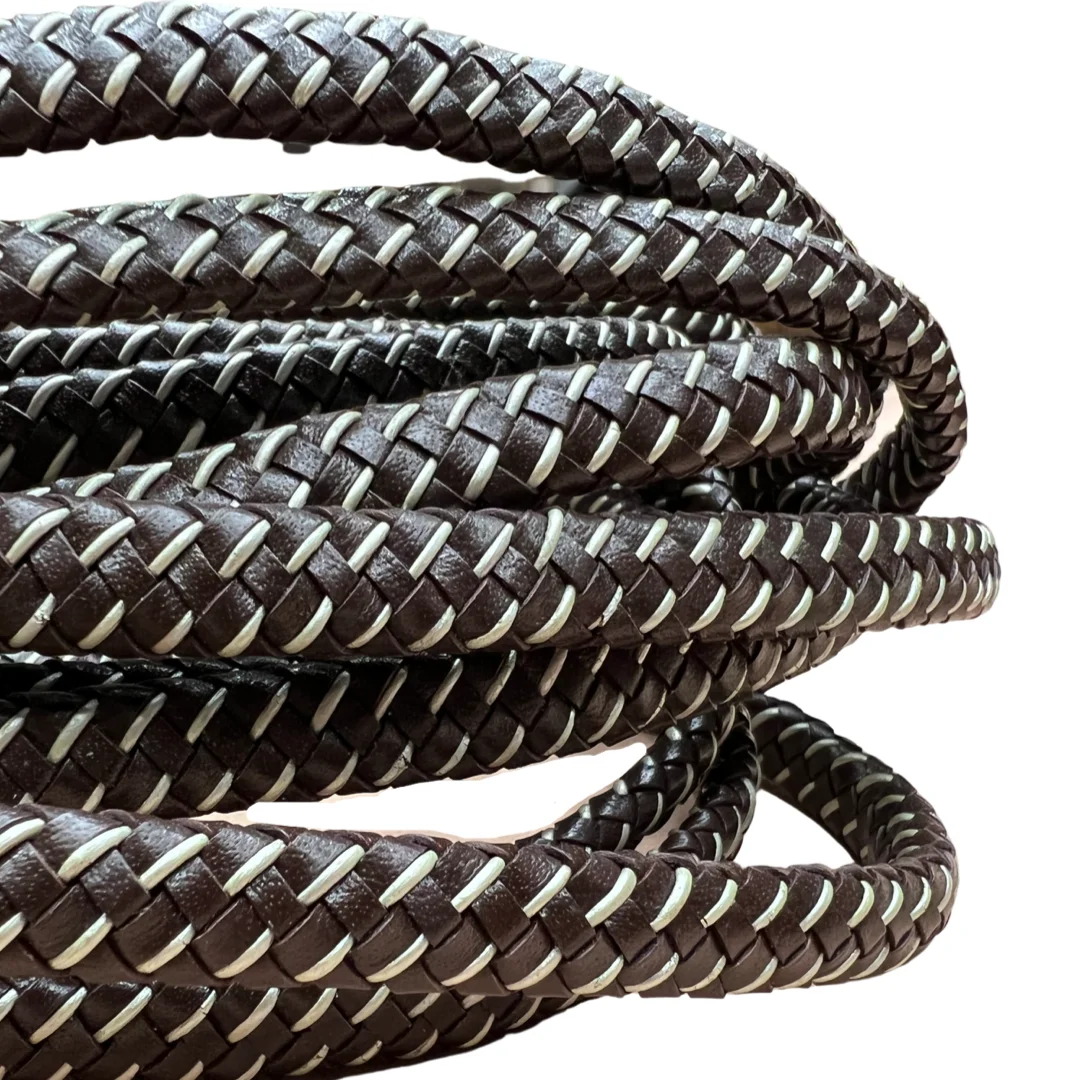 Oval Braided Leather Cord - Versatile DIY Jewelry Finding