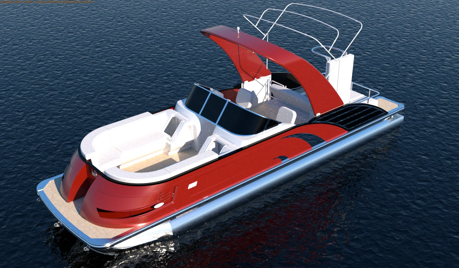 Luxury 27FT Aluminum Fiberglass Catamaran Tritoon Boats
