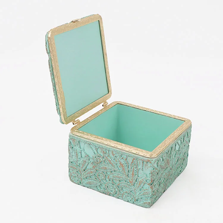 White/ Green Resin Jewelry Boxes Suitable As Women Gifts - Buy Resin ...