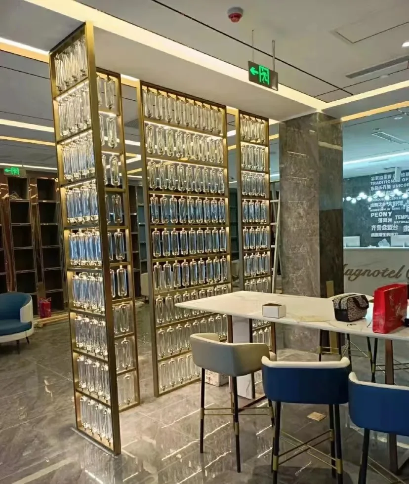 Luxury Glass Crystal Acrylic Stainless Steel Screens Led Lights Panels ...