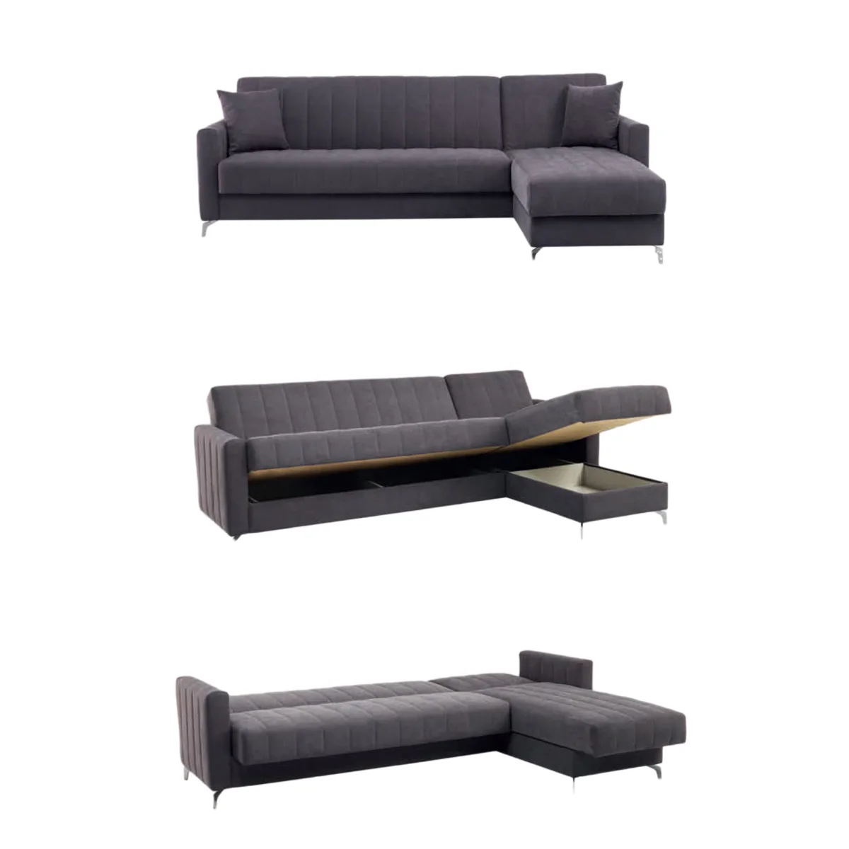 Hotel Corner Living Room Sofa Bed With Storage Turkish Furniture ...