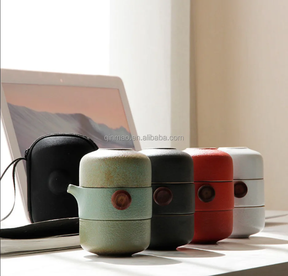 QM Portable Travel Tea Set - 6 Colors, Sustainable & Durable