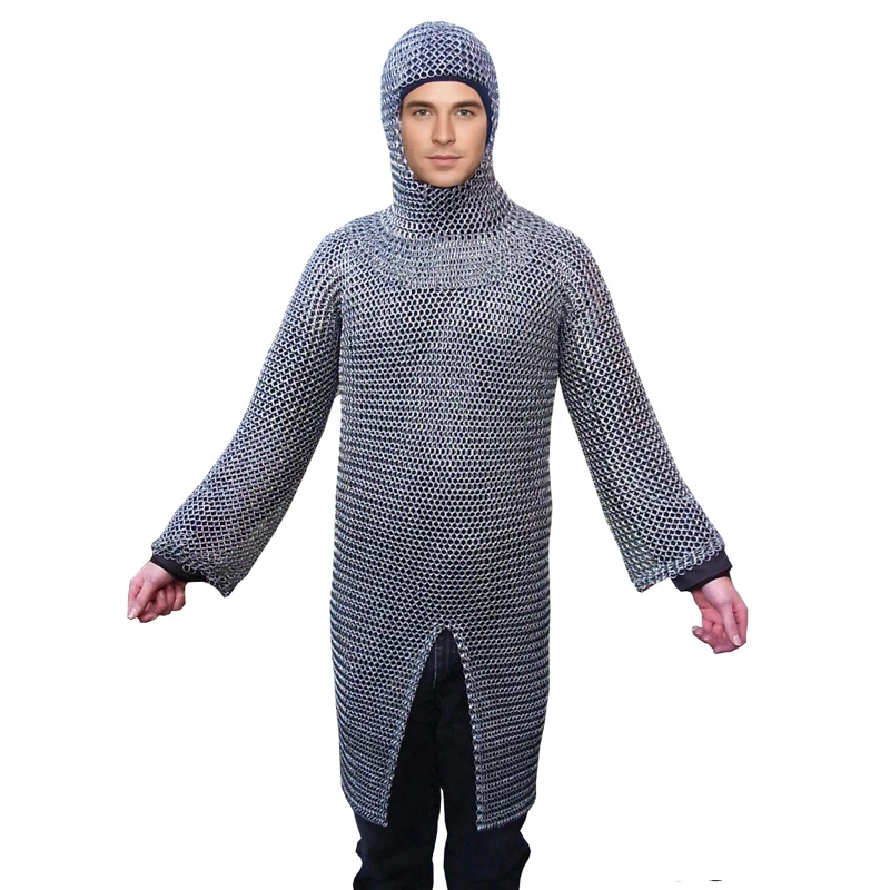 Hauberk Chianmail Butted Demir Gömlek Savaşçı Kostüm Chinmail ...