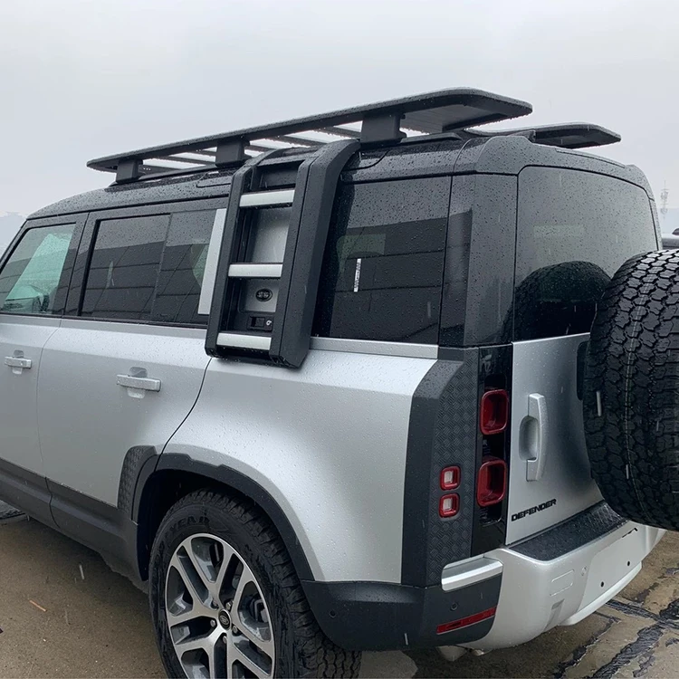Deployable Side Mounted Roof Rack System Ladder for Land Rover Defender ...