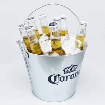 Corona 5l Round Galvanized Metal Ice Bucket Tin Beer Bucket Bottle ...