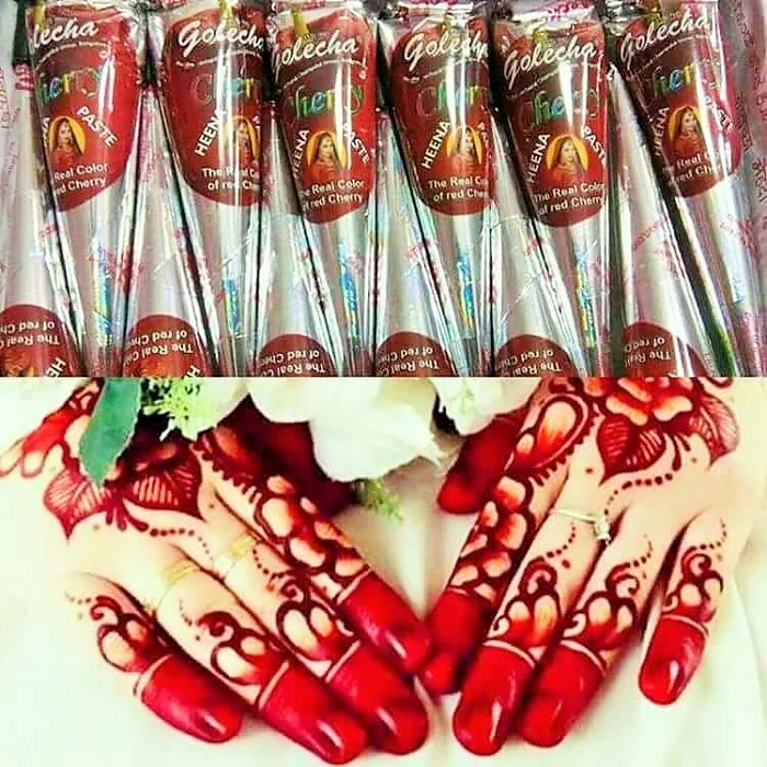 Alibaba.com: Golecha Cherry Henna Cone for Temporary Tattoo : Natural ...
