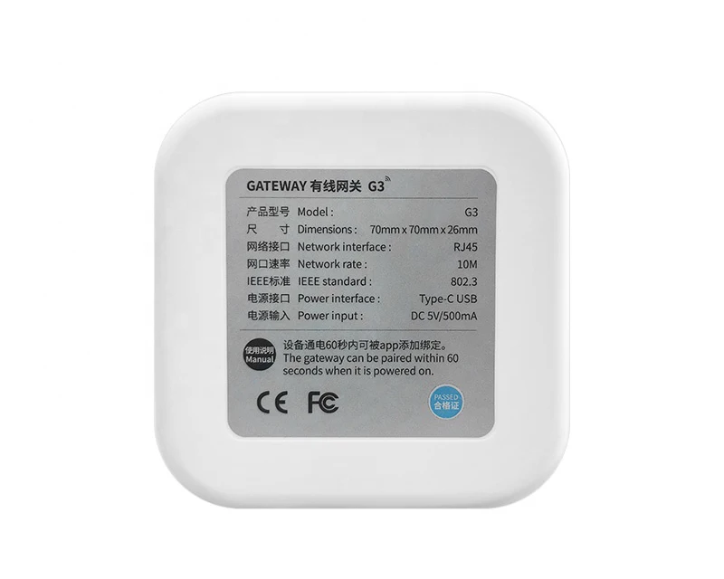 G3 Gateway Ttlock App Wired Wifi Connection for Smart Locks