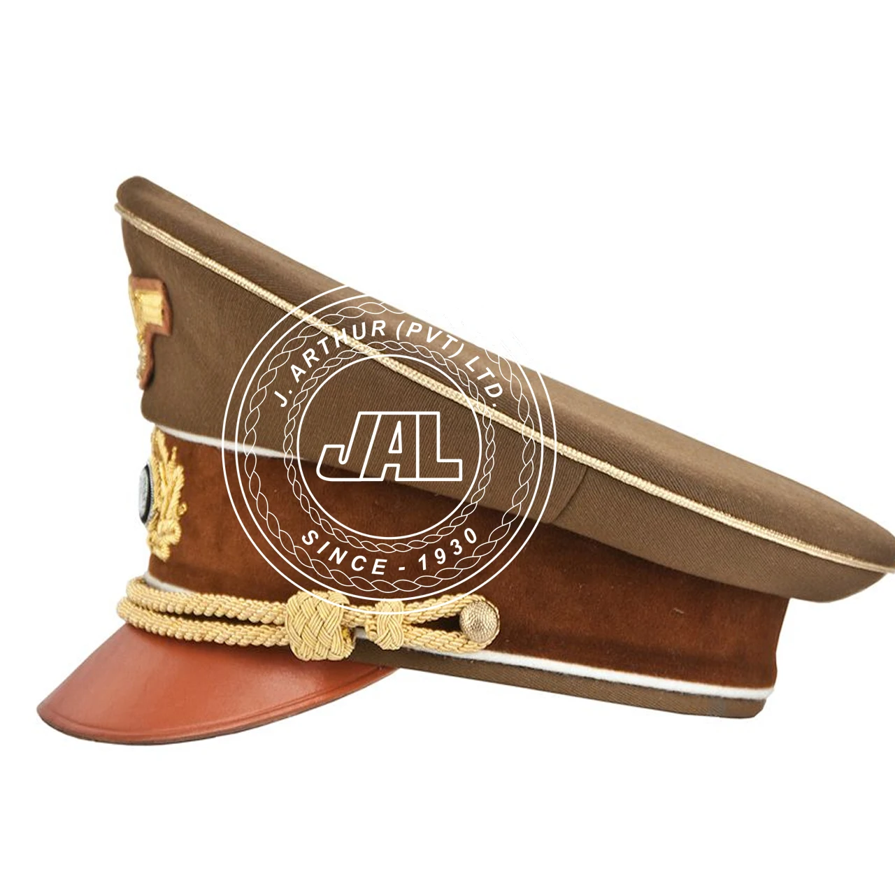 Brown Visor Hat Hats Ceremonial Officer Peak Hats And Embroidered ...