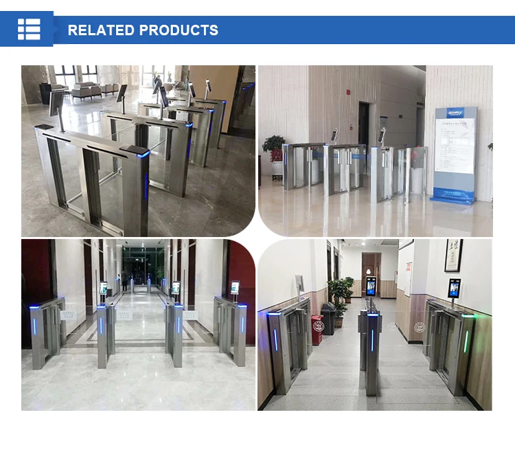 Oem Logo Swing Turnstile Qr Code Turnstile Door Security Swing Barrier ...
