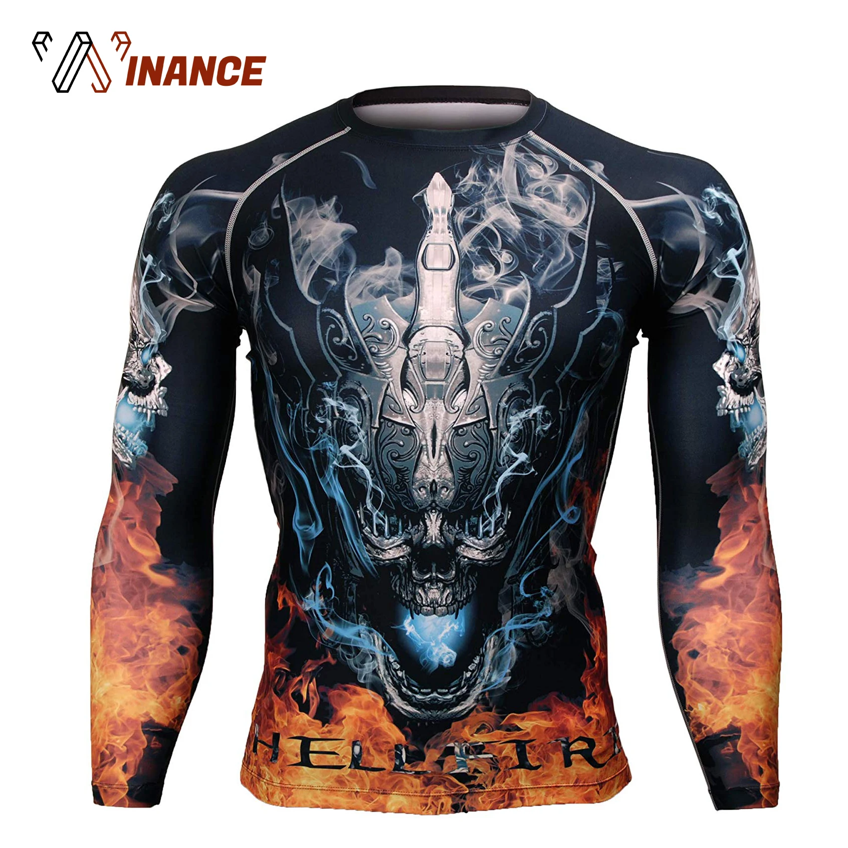 Customized Full Sublimated Mma Rash Guard Long Sleeve - Buy Rash Guard ...