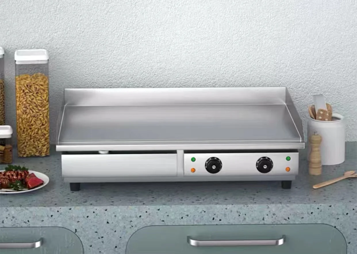 Commercial Hotel Restaurant Table Top Stainless Steel Grill Griddle ...