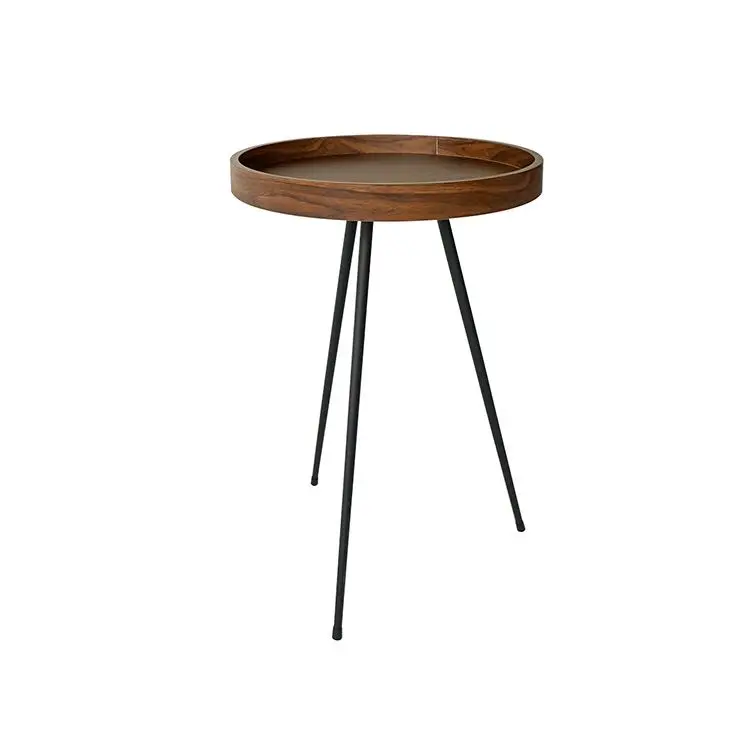 Modern Nordic Design Living Room Side Table Wooden Small Round Coffee ...