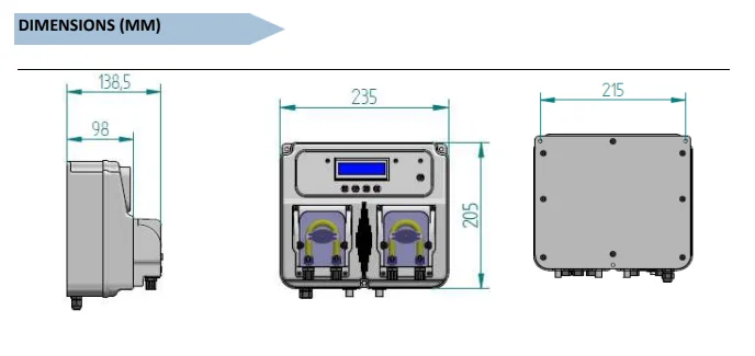 Best Italian Quality Double Dosing System Ph Chlorine Dosing System For ...