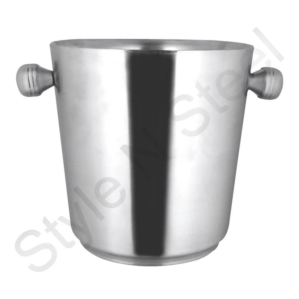 Double Wall Champagne Bucket With Grip Stainless Steel Champagne Ice ...