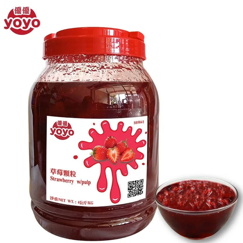Korean Jam - Pulp Jam - Strawberry Jam in Tea - Taiwan
