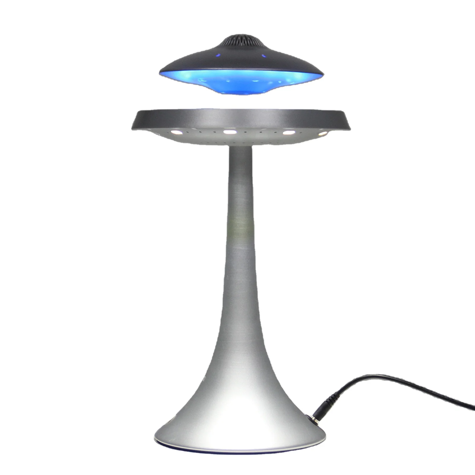 Levitating Led Table Lamp With Ufo Speakers Music Player Hifi Surround ...