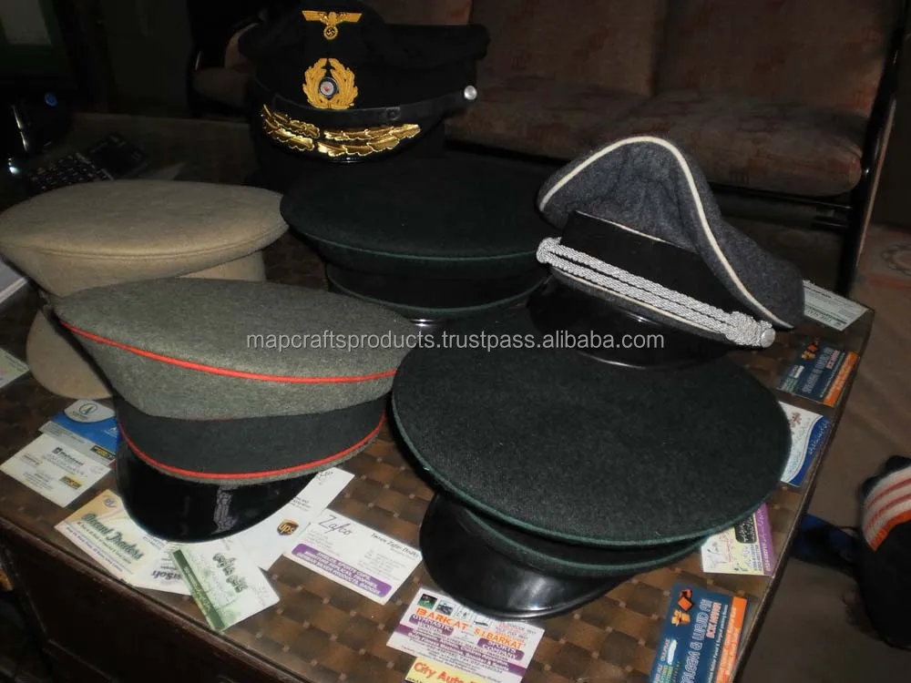 German WW2 Generals High Uniform Requirement 100% Wool Visor Hat With ...