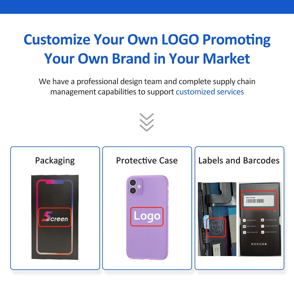 Mobile Phone LCD OLED Screen for iPhone X XR XS Max 11 Pro 12 13 14 Pro ...