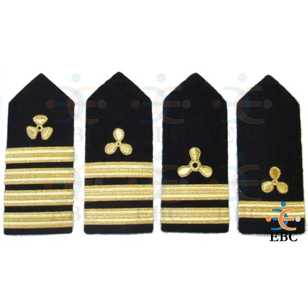 OEM Merchant Ship Deck Captain Epaulettes - Custom 3rd Staff