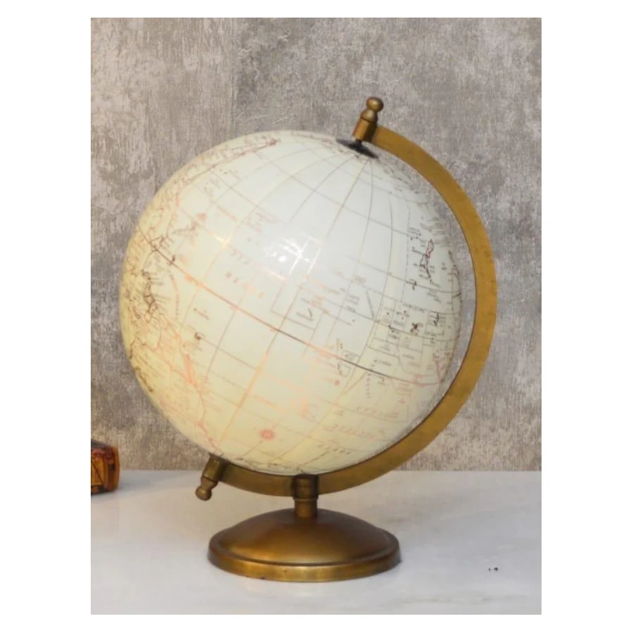Decorative Classy Design Globe With Stand Metal Elegant Rotating World ...