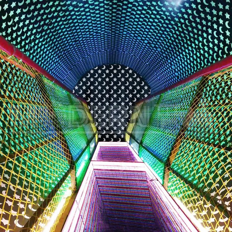Colorful Dizzy Shining Factory Supply Amusement Park Ridestime Tunnel ...