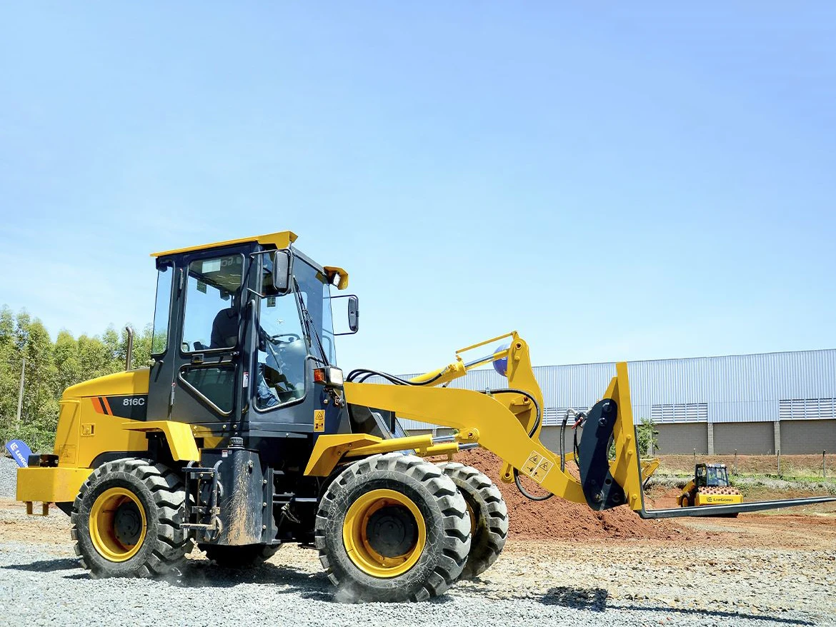Brand 1 Ton 1m3 Hydraulic Front Loader Payloader Wheel Loader CLG816C ...