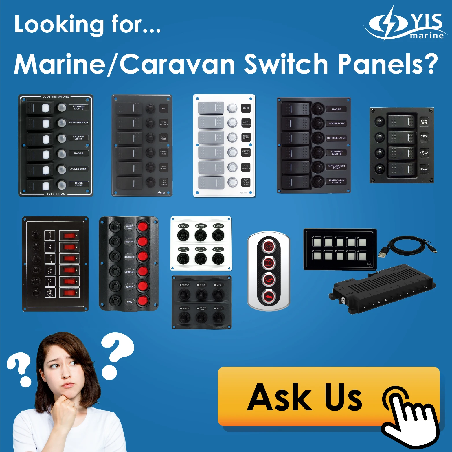 Waterproof 12v Marine Boat Push Button Switch Panel| Alibaba.com