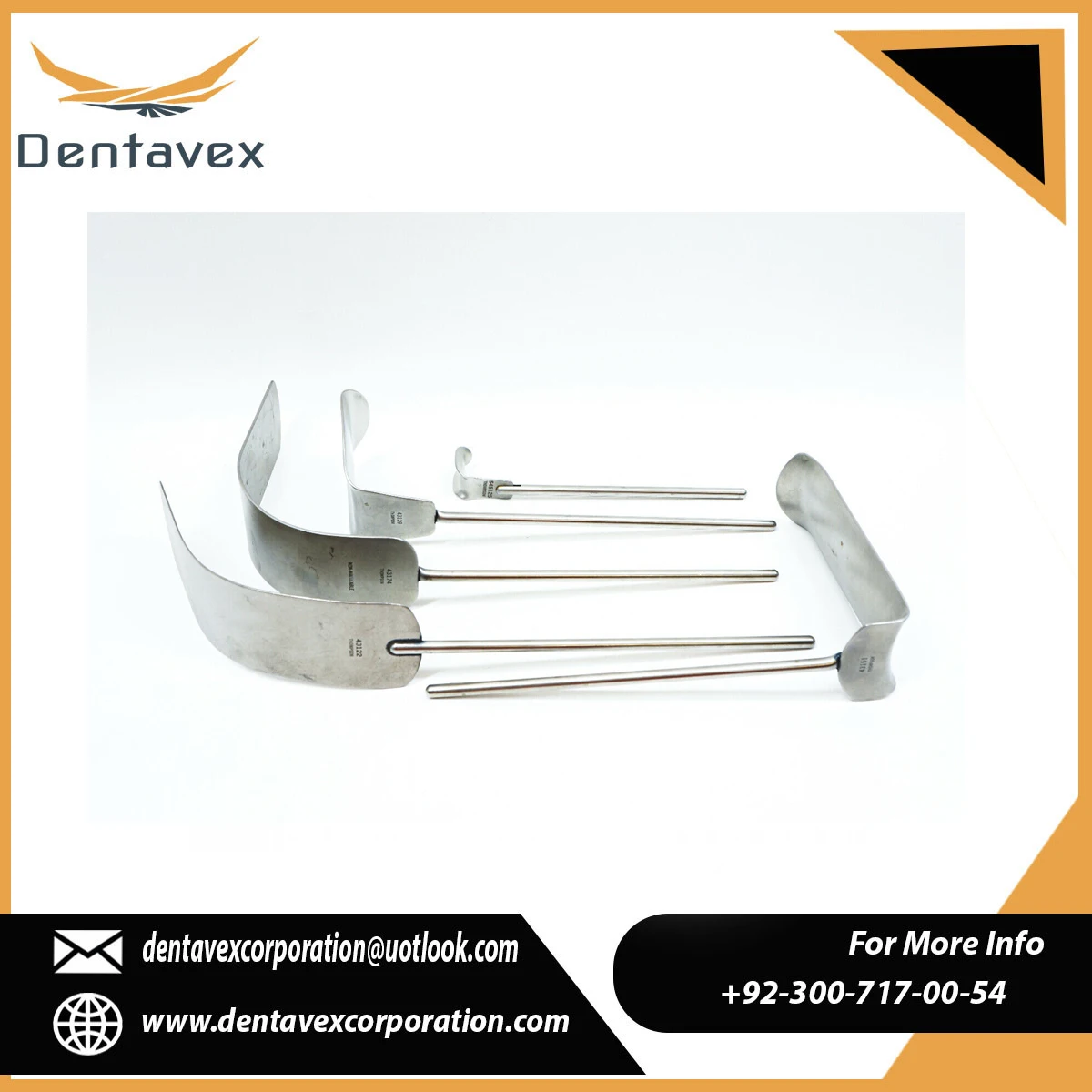 Thompson Frame-Type Surgical Retractor Complete Set of 40pcs