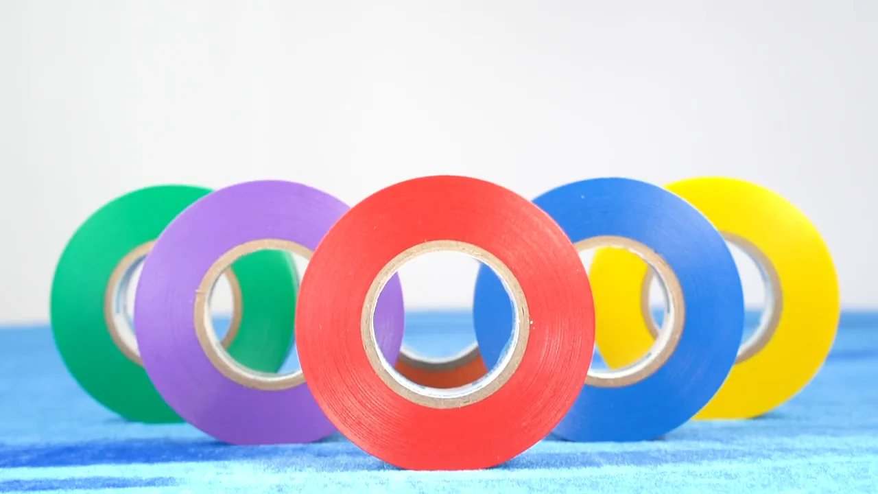 Free Samples Colorful Pvc Tape Rubber Adhesive Insulation Tape For ...