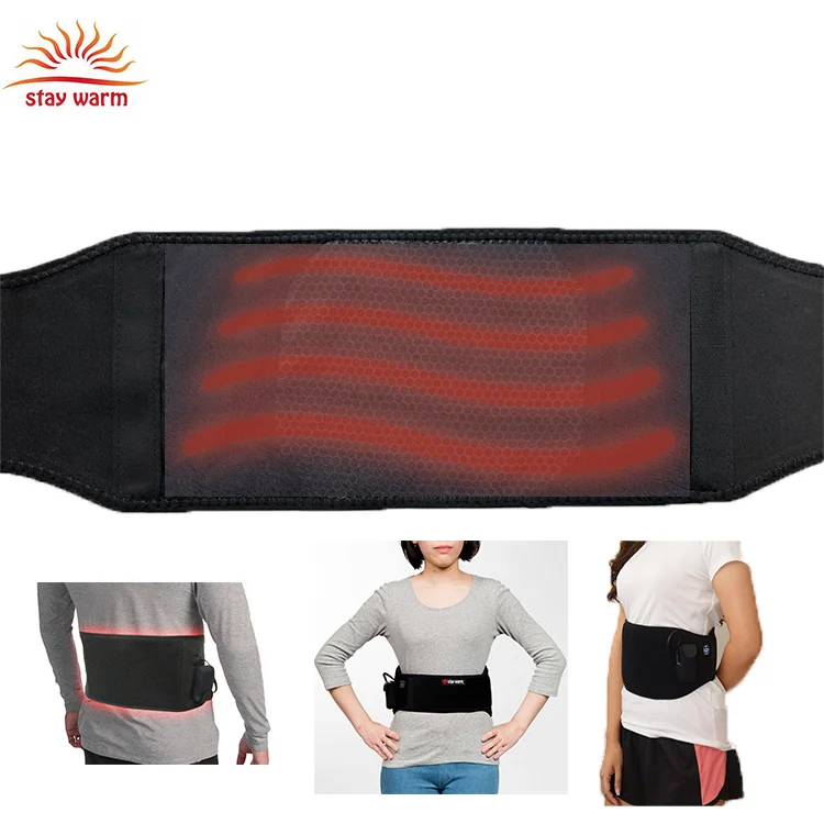 Wormwood Hot Compress Heating Waist Belt Far Infrared Usb Back Heating ...