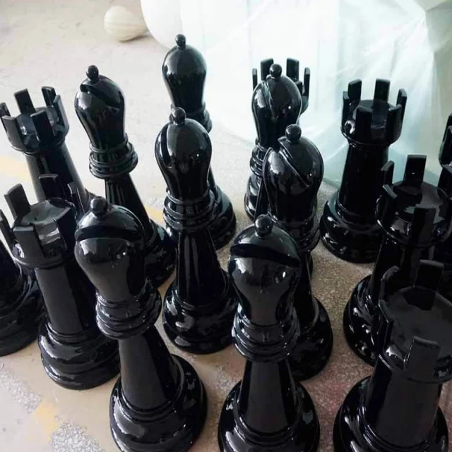 Giant Fiberglass Chess Set for Outdoor Games & Events - Decorative ...