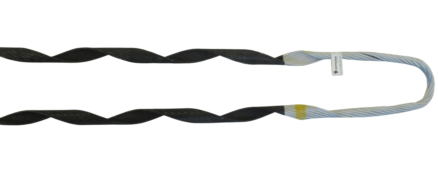 Helical Hot Dip Galvanized Steel Neoprene Coated Guy Grip