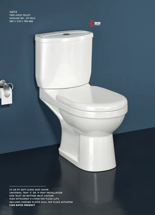 AQUA TWO PIECE WC TOILET CERAMIC SANITARY WARE MADE in INDIA