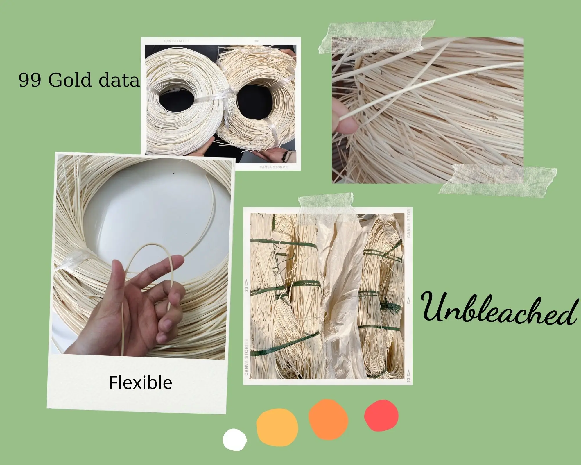 Top Rating Natural Vietnam Wicker Rattan Core Raw Material Roll ...