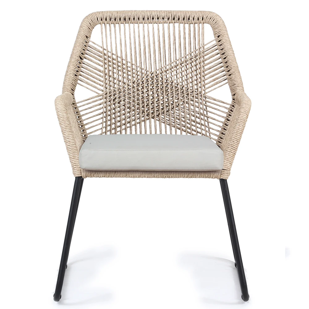 Modern Synthetic Rattan Weebing Chair Aluminium Arms Chair Rattan ...
