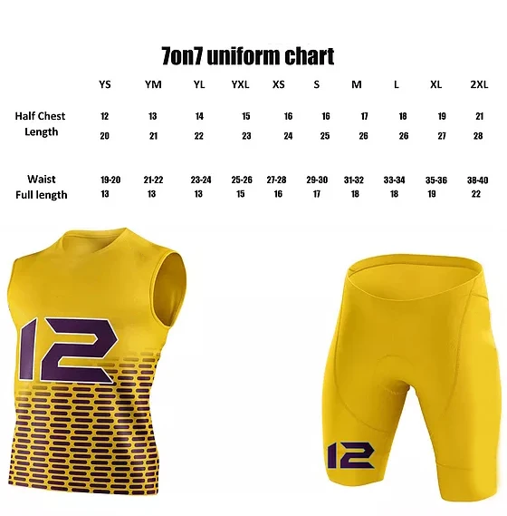Custom Sublimation 7v7 Football Uniforms Design 2022 Sublimated 7 On 7 ...