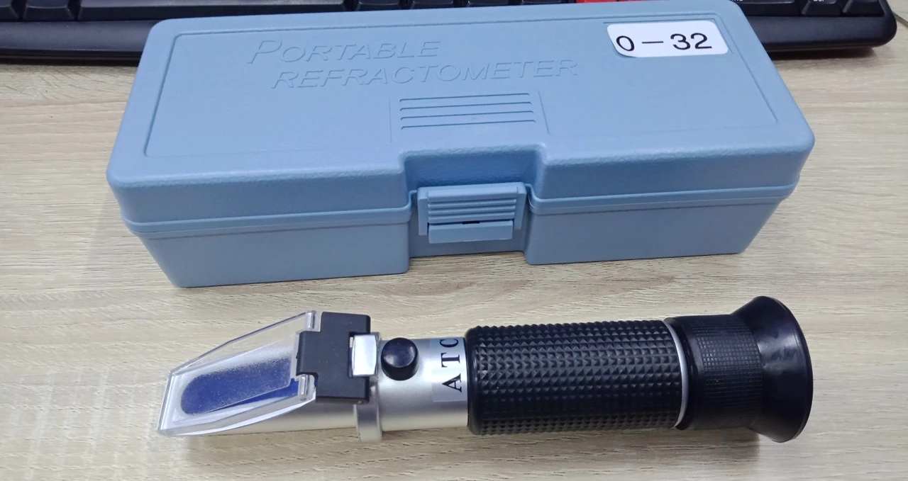 Brix Refractometer 0~32% Optical Sugar Food Beverages Atc Content Meter ...
