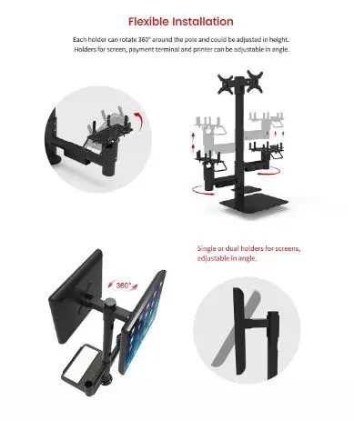 Tech Lab Pole Mount Stand Mounting Solutions For Pos Commercial Display ...