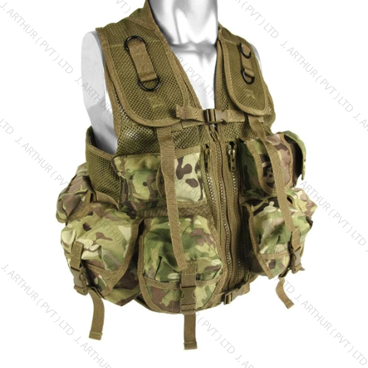 Russian Combat Vest: Tactical Camouflage and Plate Carrier