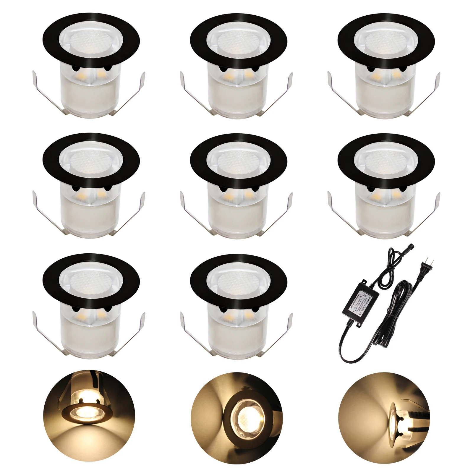 IP67 Round Recessed Luminaries 12 Volt Led Buried Underground Light 0 ...